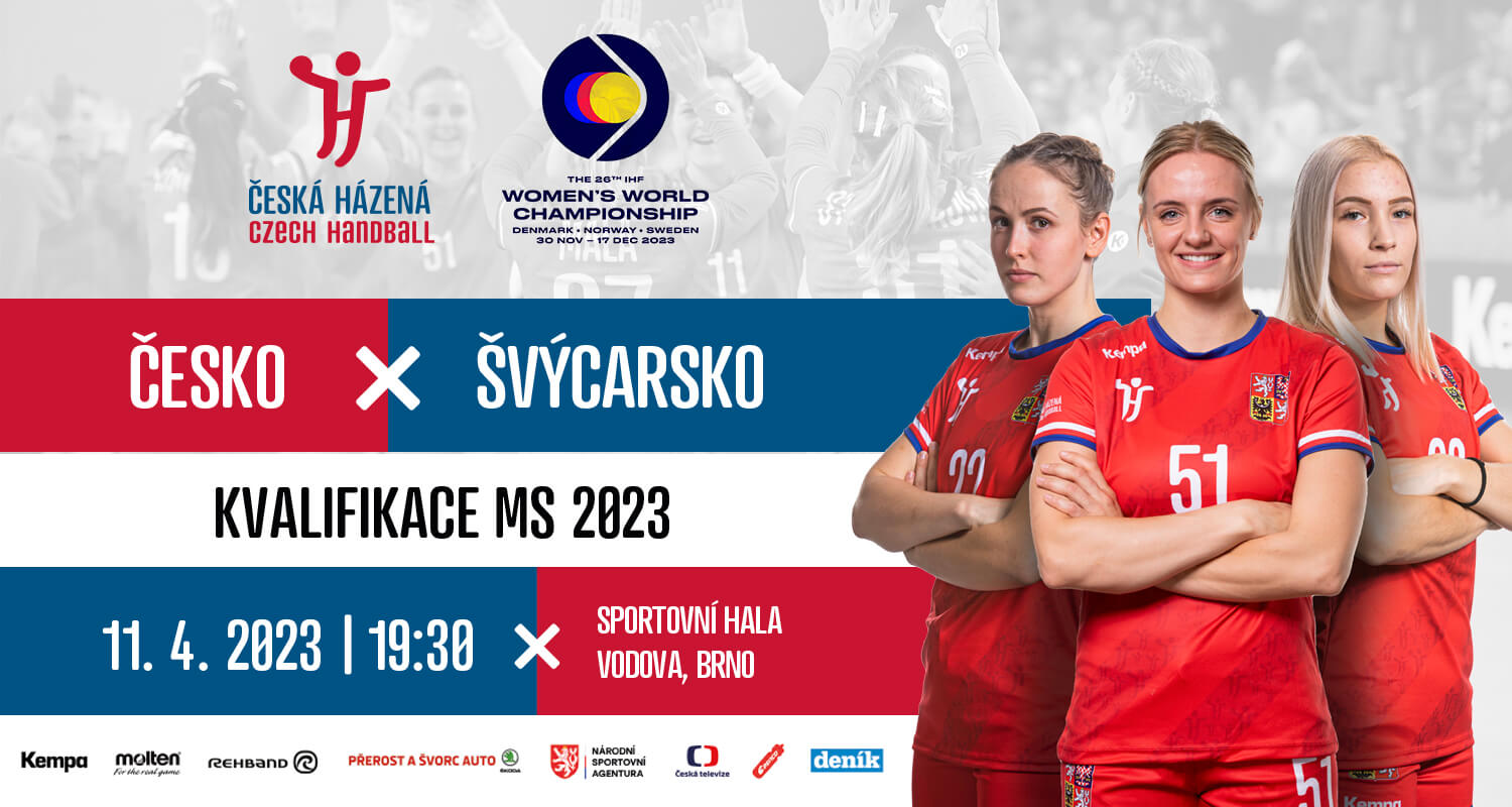 Házená Česká republika - Švýcarsko, Starez aréna Vodova, Brno ...